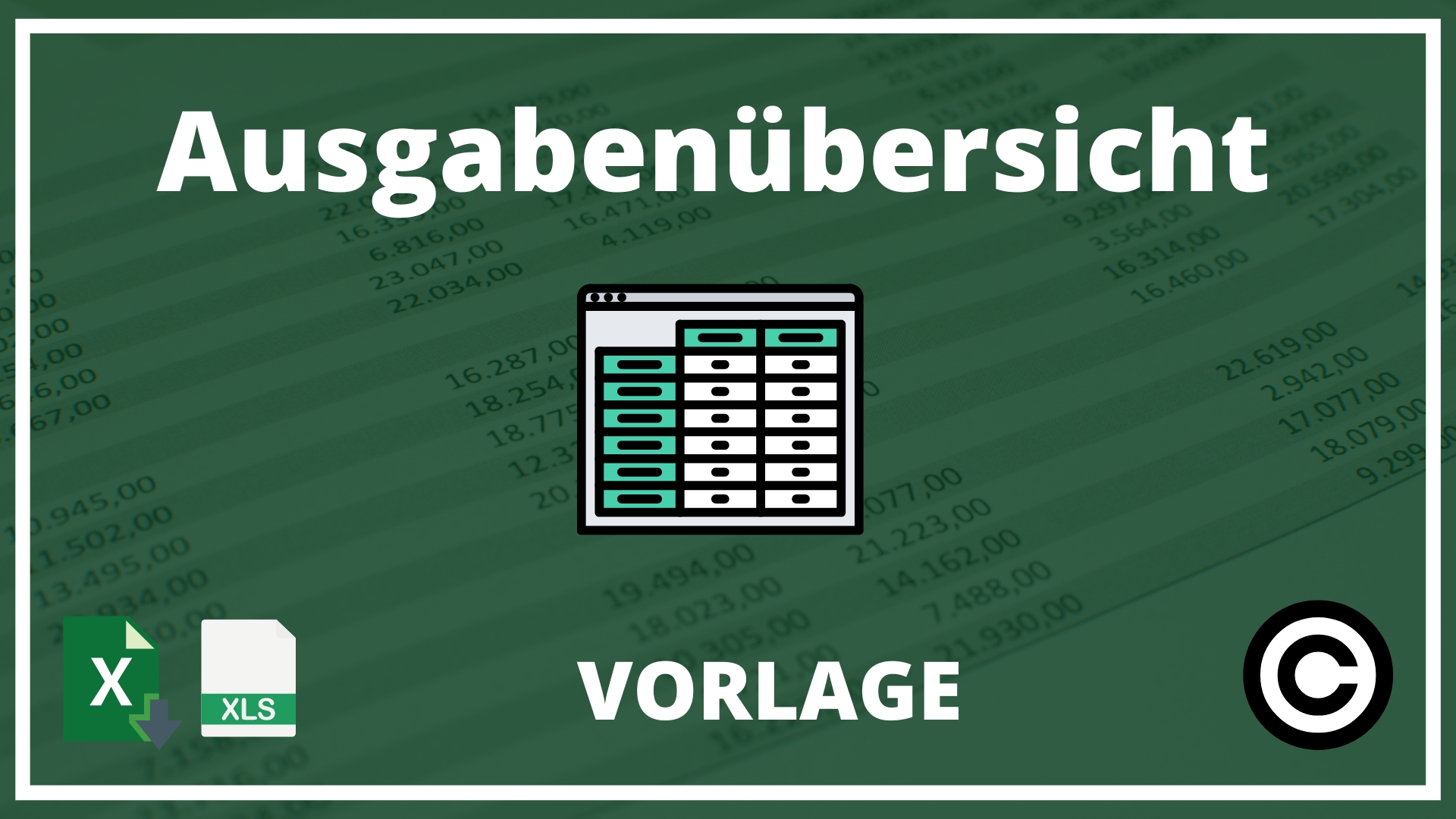 Ausgabenübersicht Excel Vorlage